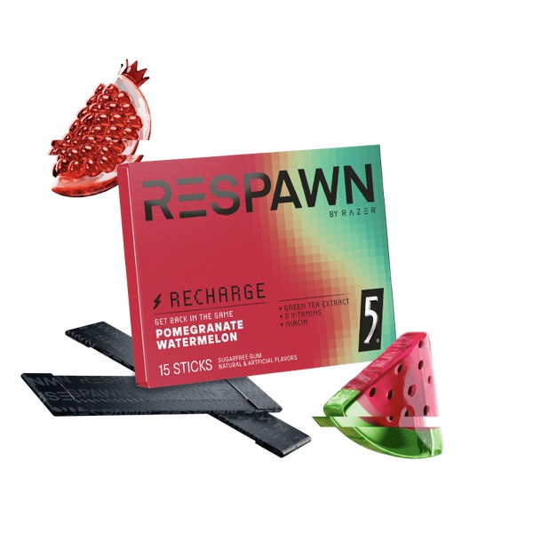 RESPAWN Pomegranate Watermelon Chewing Gum | RESPAWN